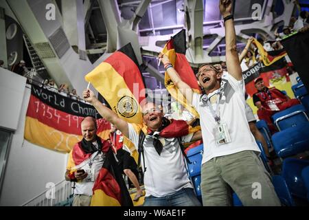 german fans during the match between -Germany vs Finland- (final score ...