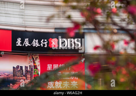 --FILE--View of a branch of DBS Bank in Shanghai, China, 9 August 2011 ...