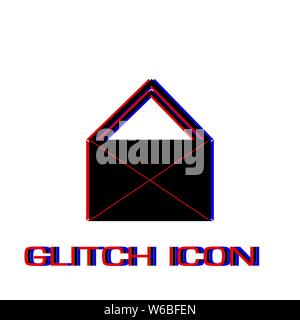 Mail Glitch Icon Vector Stock Vector Image & Art - Alamy