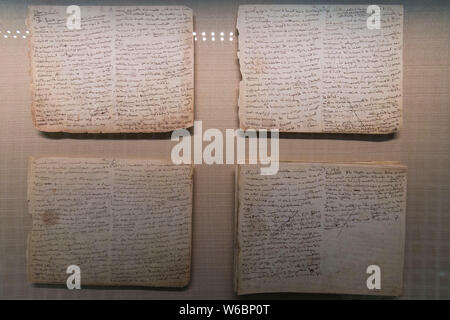 German philosopher Karl Marx's original manuscript "Theses on Feuerbach ...