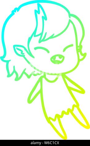 cartoon laughing vampire girl floating Stock Vector Image & Art - Alamy