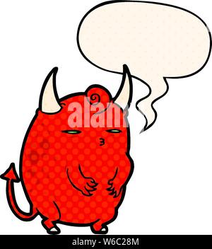 cartoon fat little halloween devil Stock Vector Image & Art - Alamy