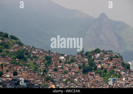 BRAZIL. 'FAVELAS' SHANTY TOWNS IN THE HILLS OF RIO DE JANEIRO Photo by ...