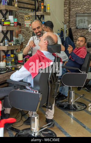 A Barber's shop in Istanbul Stock Photo - Alamy