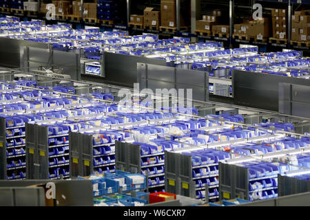Heerlen, Netherlands. 29th July, 2019. The logistics centre of the ...