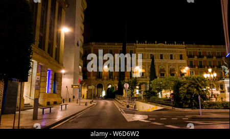 Reus and Cambrills,Catalunya,Spain, streets day and night,buildings and ...