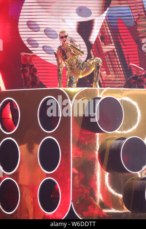 American singer Katheryn Elizabeth Hudson, better known by her stage ...