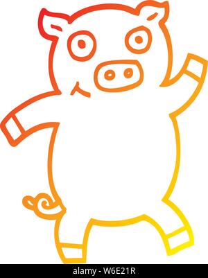 Hand drawn dancing pig. Vector illustration Stock Vector Image & Art ...