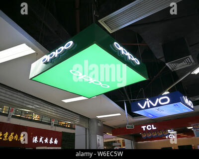 --FILE--View of a store of OPPO in Dongguan city, south China's ...