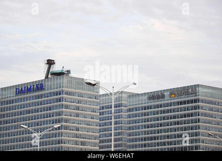 --FILE--View of the Daimler Tower where Mercedes-Benz (China) Ltd. is ...