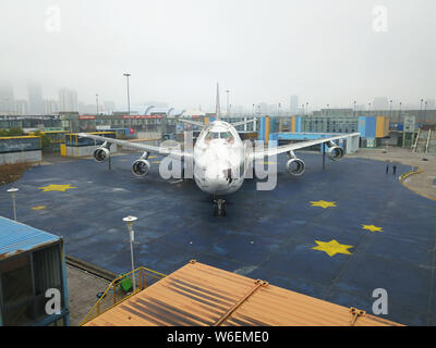A Jumbo Jet Boeing 747 is pictured at the Aviator Theme Park in ...