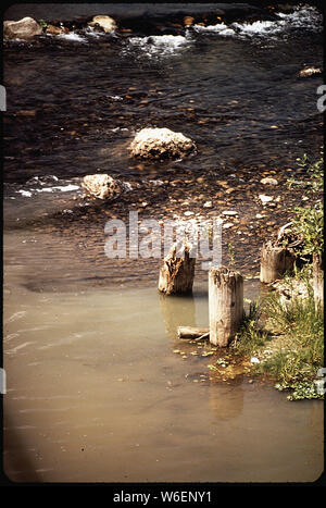 A SILT-LADEN STREAM JOINS THE MERCED RIVER AT THIS POINT. THE SOURCE OF ...