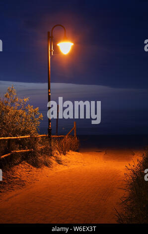 Way to beach in Jastarnia. Hel Peninsula. Poland Stock Photo - Alamy