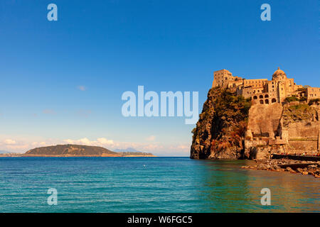 amazing aragon castle view in the island of ischia Stock Photo - Alamy