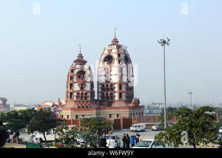 ISKCON Temple, Hare Krishna Hills, Delhi, India Stock Photo - Alamy