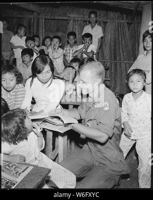 Private First Class, Alan Wondra conducting class in English at ...