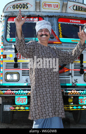 A sikh truck driver Stock Photo - Alamy