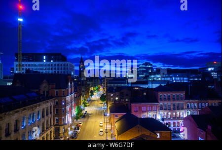 Princess Street, from the MacDonald Townhouse Hotel, Manchester Stock ...