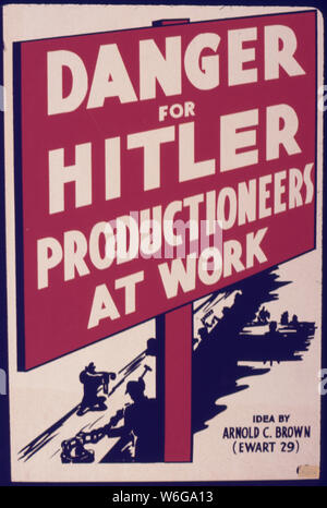 Danger for Hitler Productioneers at Work Stock Photo - Alamy