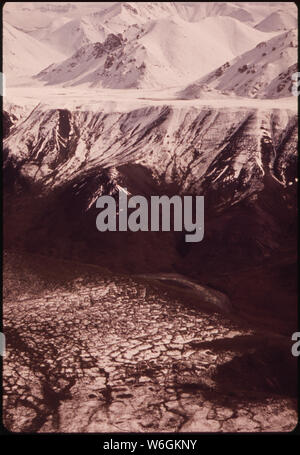 IN THE ATIGUN GORGE. THIS VIEW LOOKS NORTH ACROSS THE RIVER ...