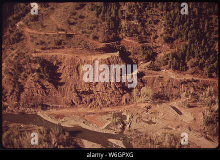 GOLD STRIP MINE WAS CLOSED DOWN BECAUSE THE EROSION OF THE HILLSIDE WAS ...