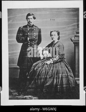 Gen. George B. McClellan and wife Stock Photo - Alamy