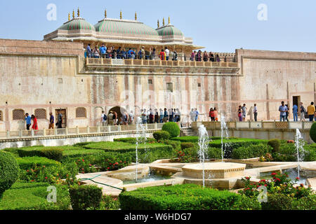Aram Bagh, the pleasure garden, Amer Fort, Amer, India, Asia, UNESCO ...