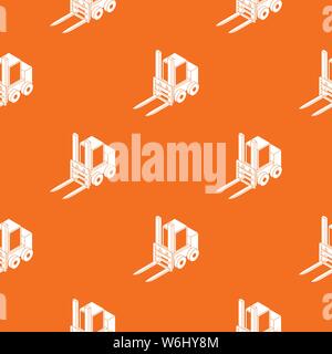 Orange forklift clipart, illustration vector Stock Vector Image & Art ...