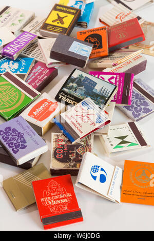 Collection of worldwide vintage matches from the 1970s Stock Photo - Alamy