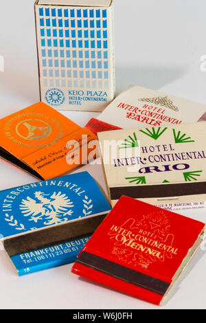 1970s Matches from Hotel InterContinentals Worldwide Stock Photo - Alamy