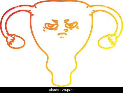 cartoon angry uterus Stock Vector Image & Art - Alamy