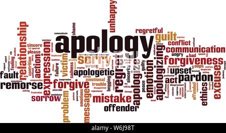 Forgiveness word cloud concept. Collage made of words about forgiveness ...