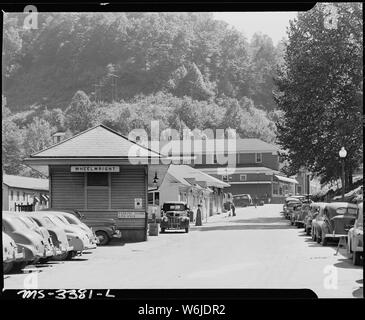 Main street of Wheelwright, Kentucky, Inland Steel Company, Wheelwright ...