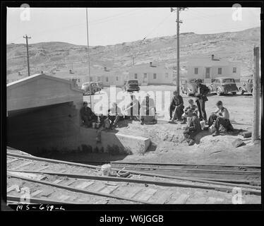 Miners at the Reliance Mine in Sweetwater County, Wyoming, are pictured ...