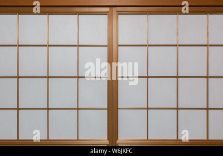 Traditional Windows made of paper, Japanese style Stock Photo - Alamy