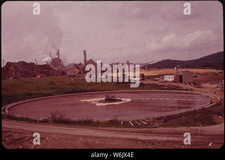 PRIMARY CLARIFIER AT THE INTERNATIONAL PAPER COMPANY MILL AT JAY ON THE ...