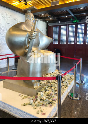 A statue of the Yellow Emperor, also known as the Yellow Thearch, the ...