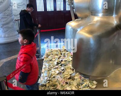 A statue of the Yellow Emperor, also known as the Yellow Thearch, the ...