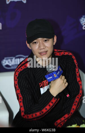 --FILE--Chinese rapper Wang Hao, better known as PG One, poses during ...
