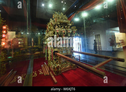 --FILE--View of the Bridal Sedan Chair of Ningbo, also called "Wangong ...