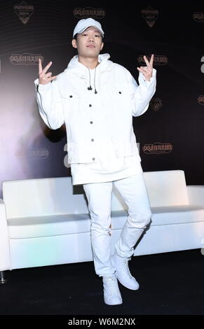--FILE--Chinese rapper Wang Hao, better known as PG One, poses during ...