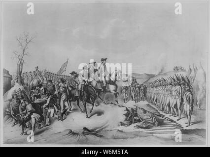 The Surrender of the Hessian troops at the Battle of Trenton 1786 by ...