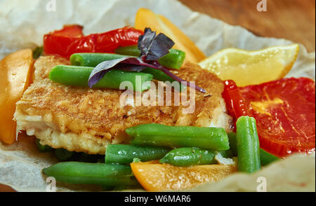 Red Snapper en Papillote , French term meaning in pape, classic recipe ...