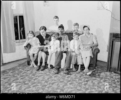 The Blaine Sergent family, reading from left to right, front row, Wanda ...