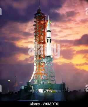 Rocket launch into space. Elements of this image furnished by NASA ...