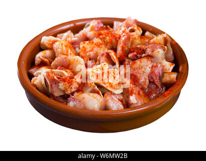 Spanish tapas - pig ears with paprika Stock Photo - Alamy