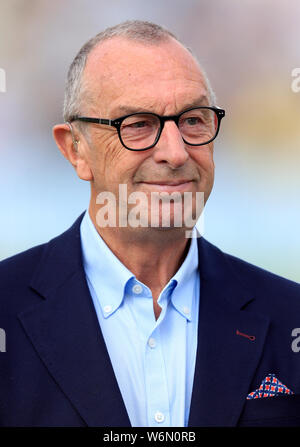 cricket - Sky commentator David "Bumble" Lloyd smiling portrait Stock ...