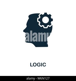 Logic icon. Simple element from core values collection. Creative Logic ...