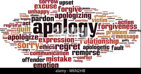 Forgiveness word cloud concept. Collage made of words about forgiveness ...