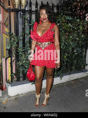 Kele Le Roc attends a launch party at the Annabel's during a Mabel's ...